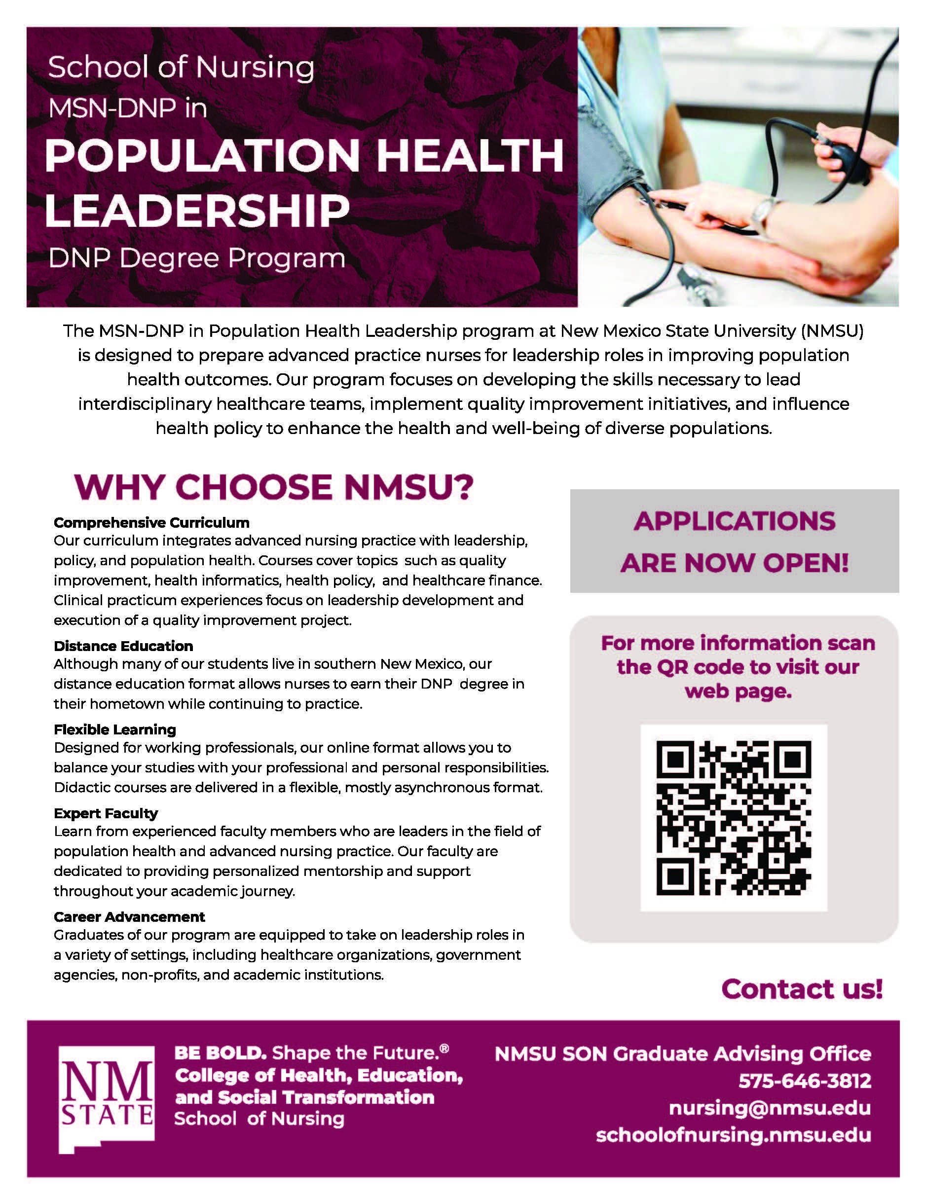 MSN-DNP in Population Health Leadership | New Mexico State University ...